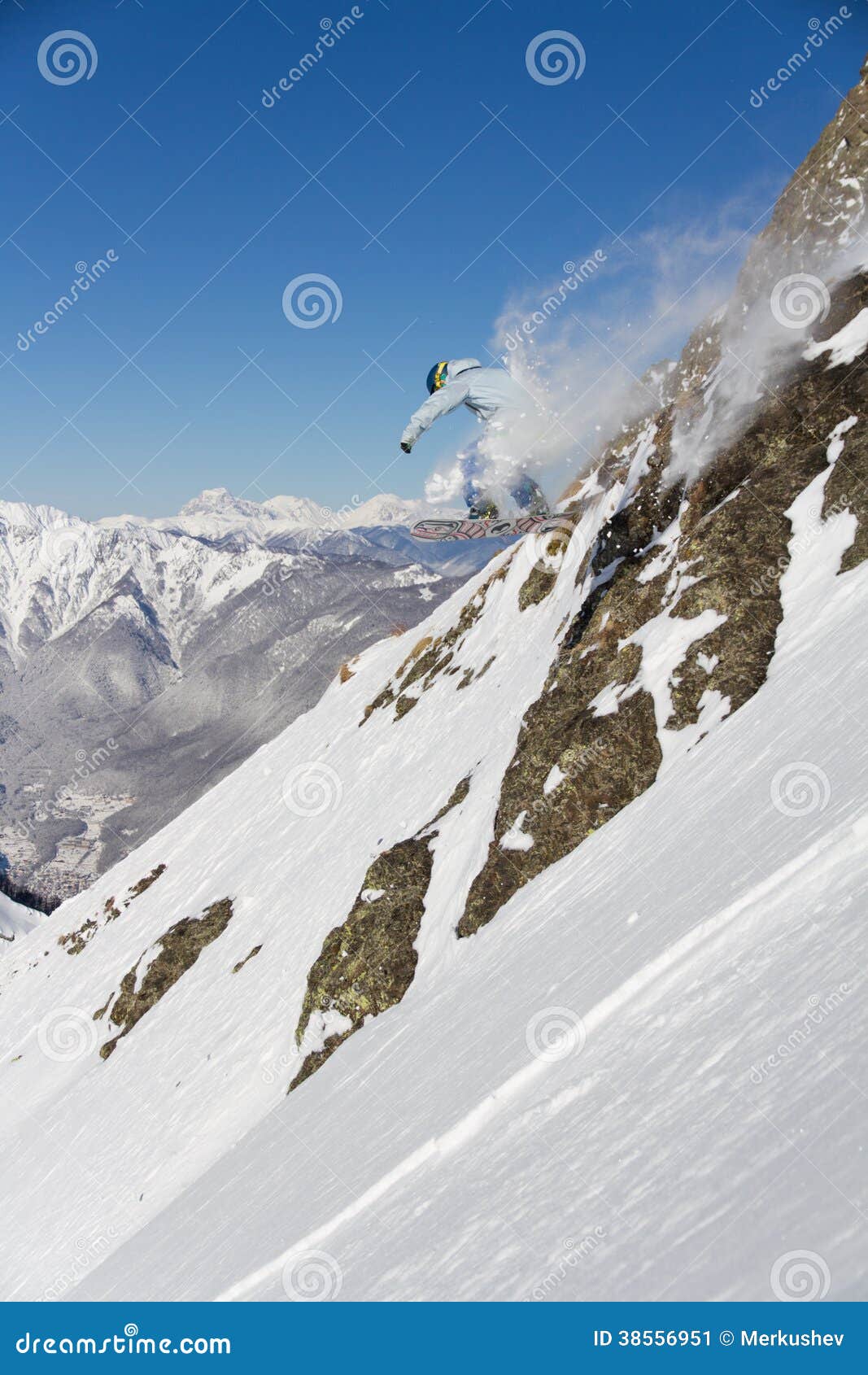 Snowboard freerider stock image. Image of freestyle, freeride - 38556951