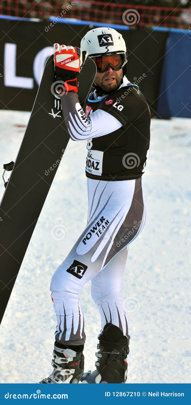 Snowboard Giant Parallel World Cup 2010 Editorial Image - Image of ...
