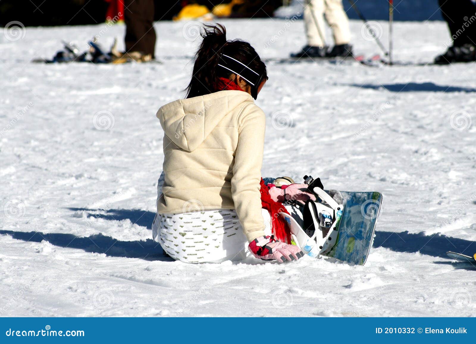 Snowboard girl stock photo. Image of seasonal, rest, season - 2010332