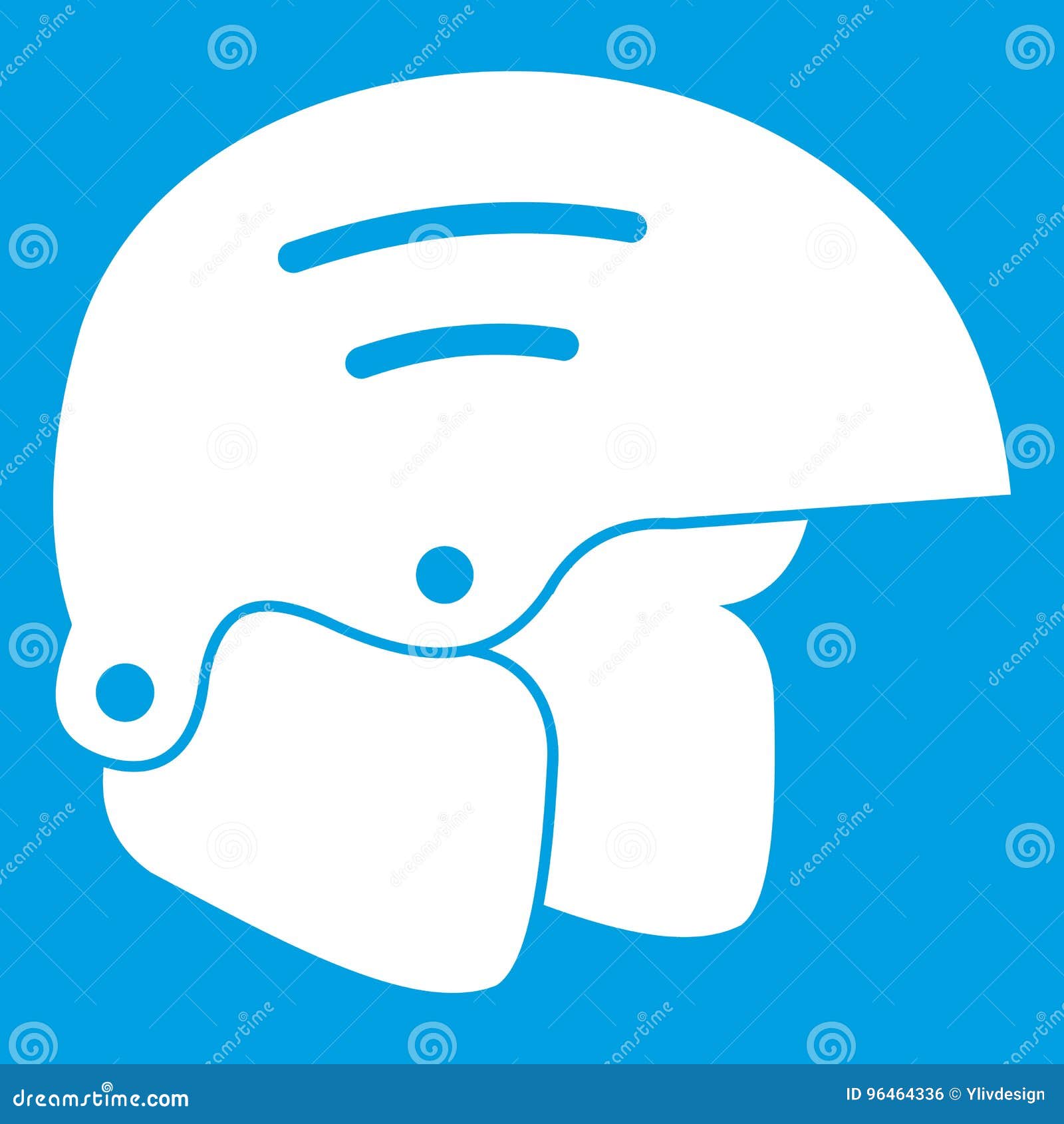 Snowboard Helmets Icon White Stock Vector - Illustration of active ...