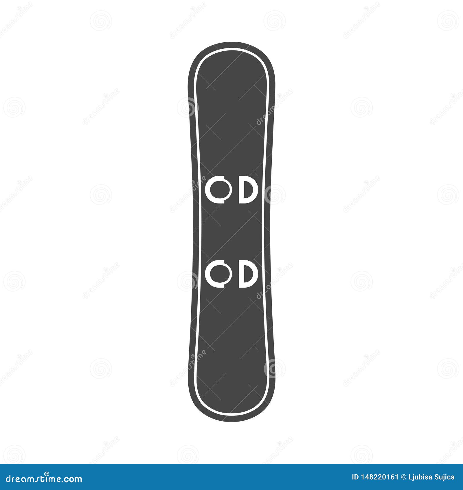 Snowboard Icon - Vector Illustration Stock Vector - Illustration of ...