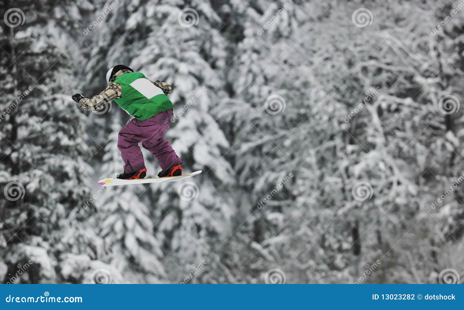 Snowboard jump stock photo. Image of outside, holiday - 13023282