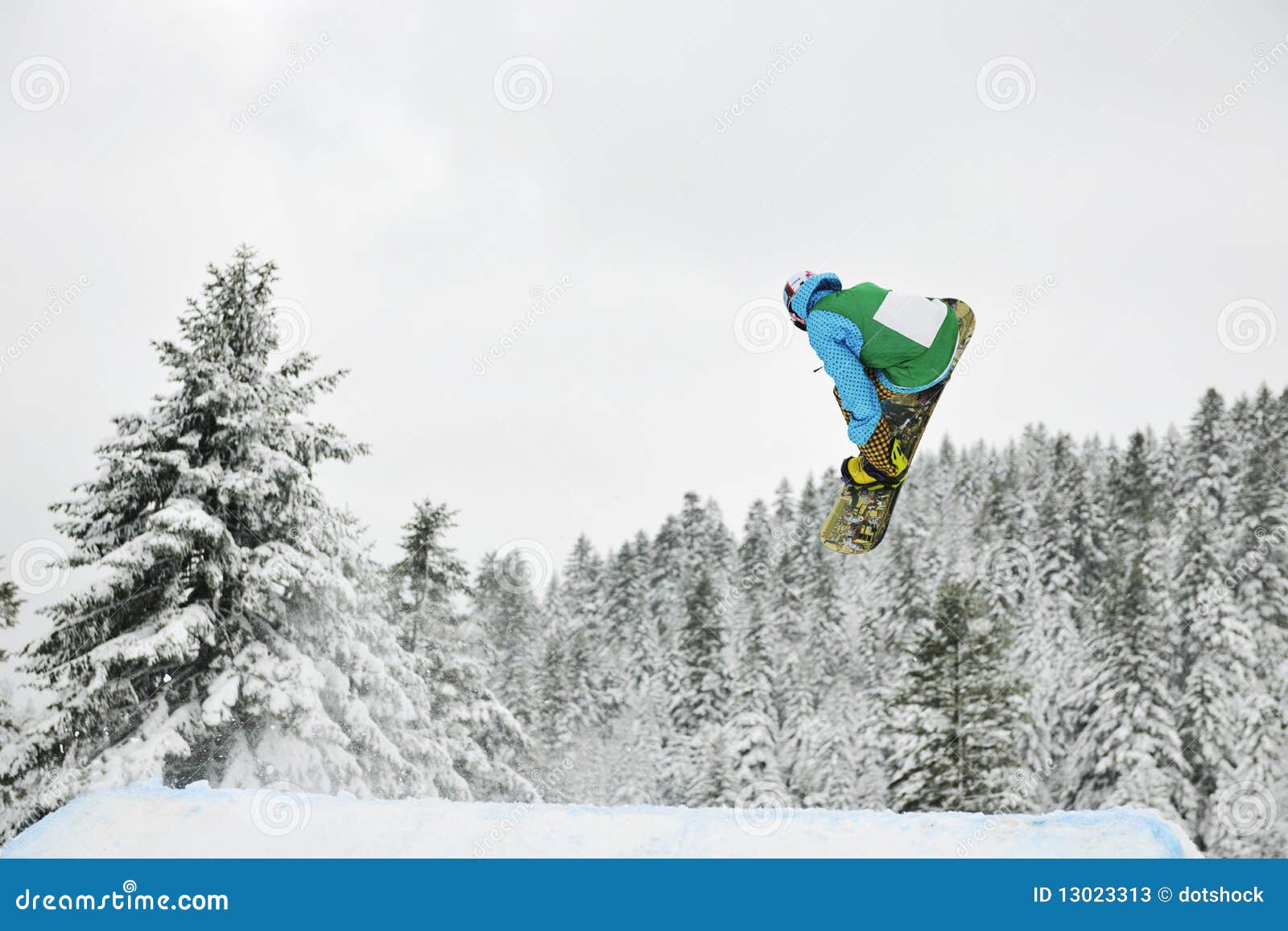 Snowboard jump stock image. Image of dangerous, cool - 13023313