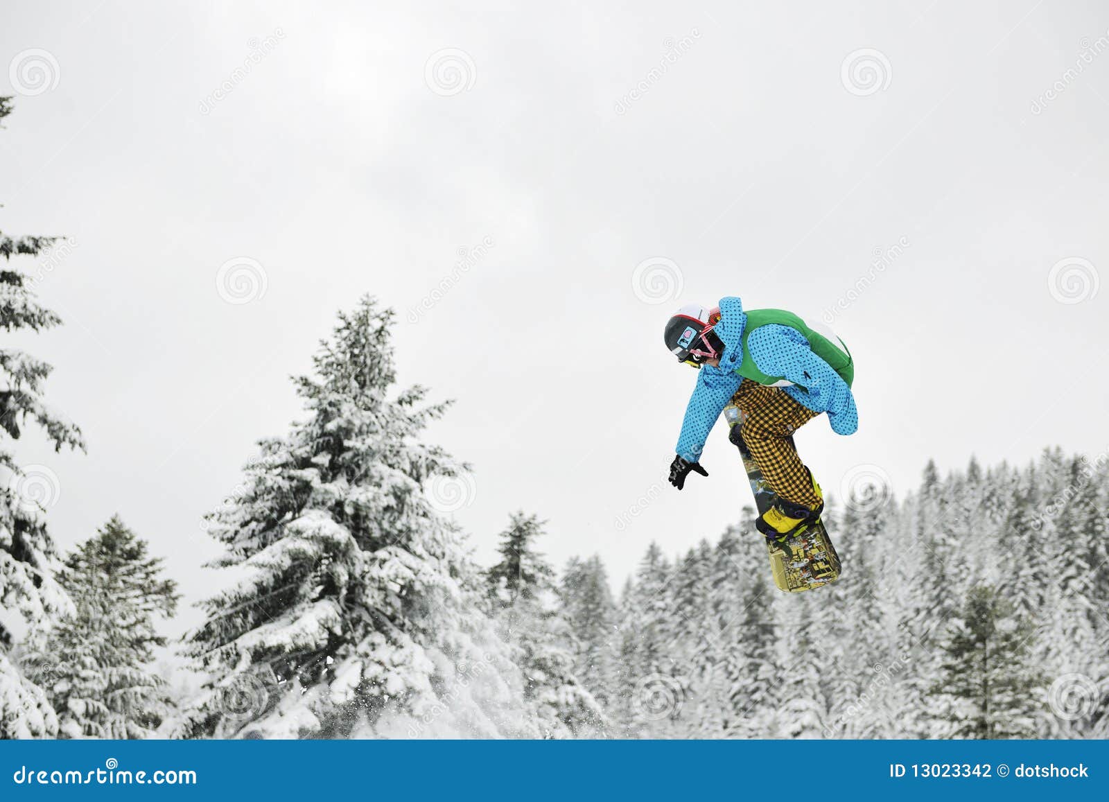 Snowboard jump stock photo. Image of adventure, board - 13023342