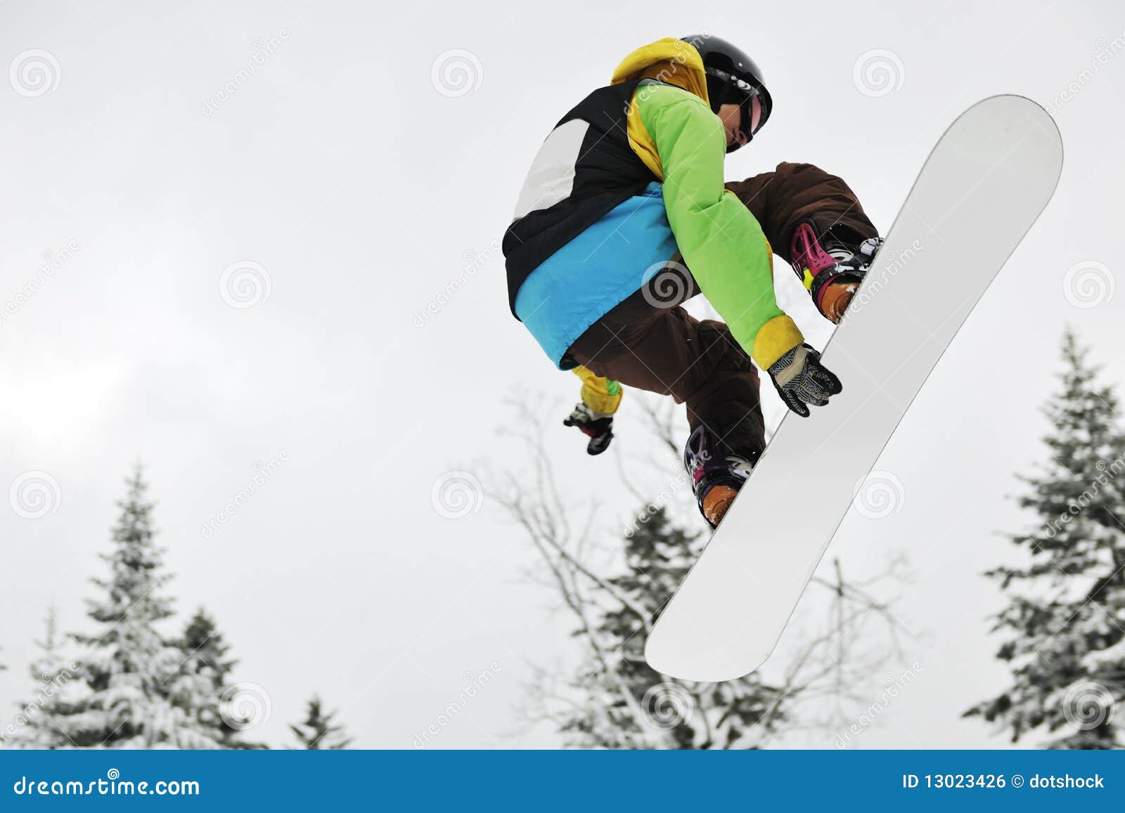 Snowboard jump stock photo. Image of holiday, snowboard - 13023426