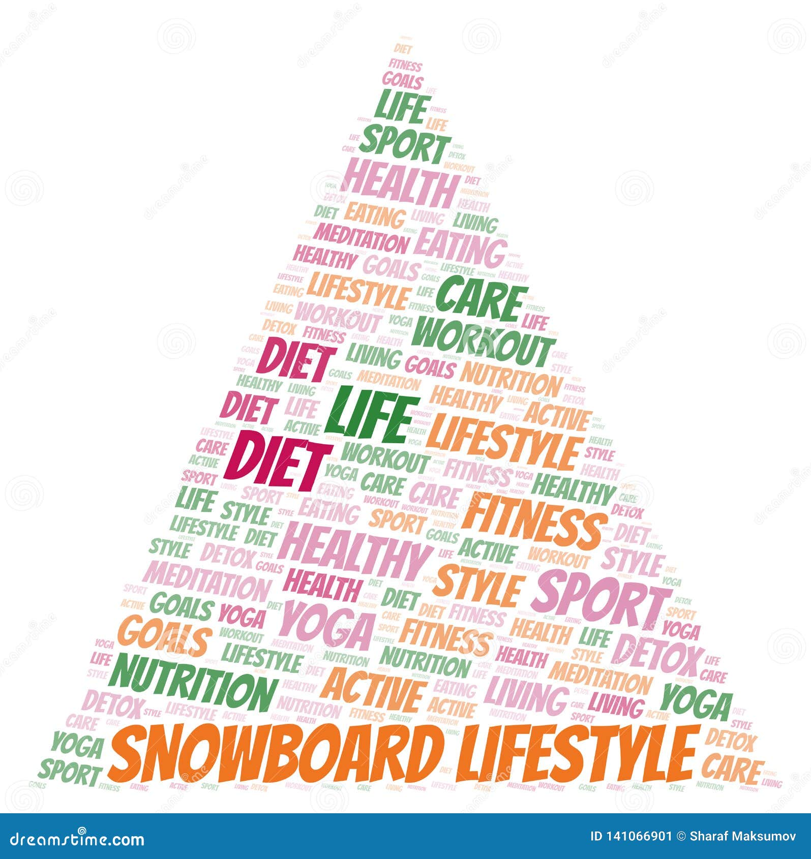 Snowboard Lifestyle Word Cloud Stock Illustration - Illustration of ...