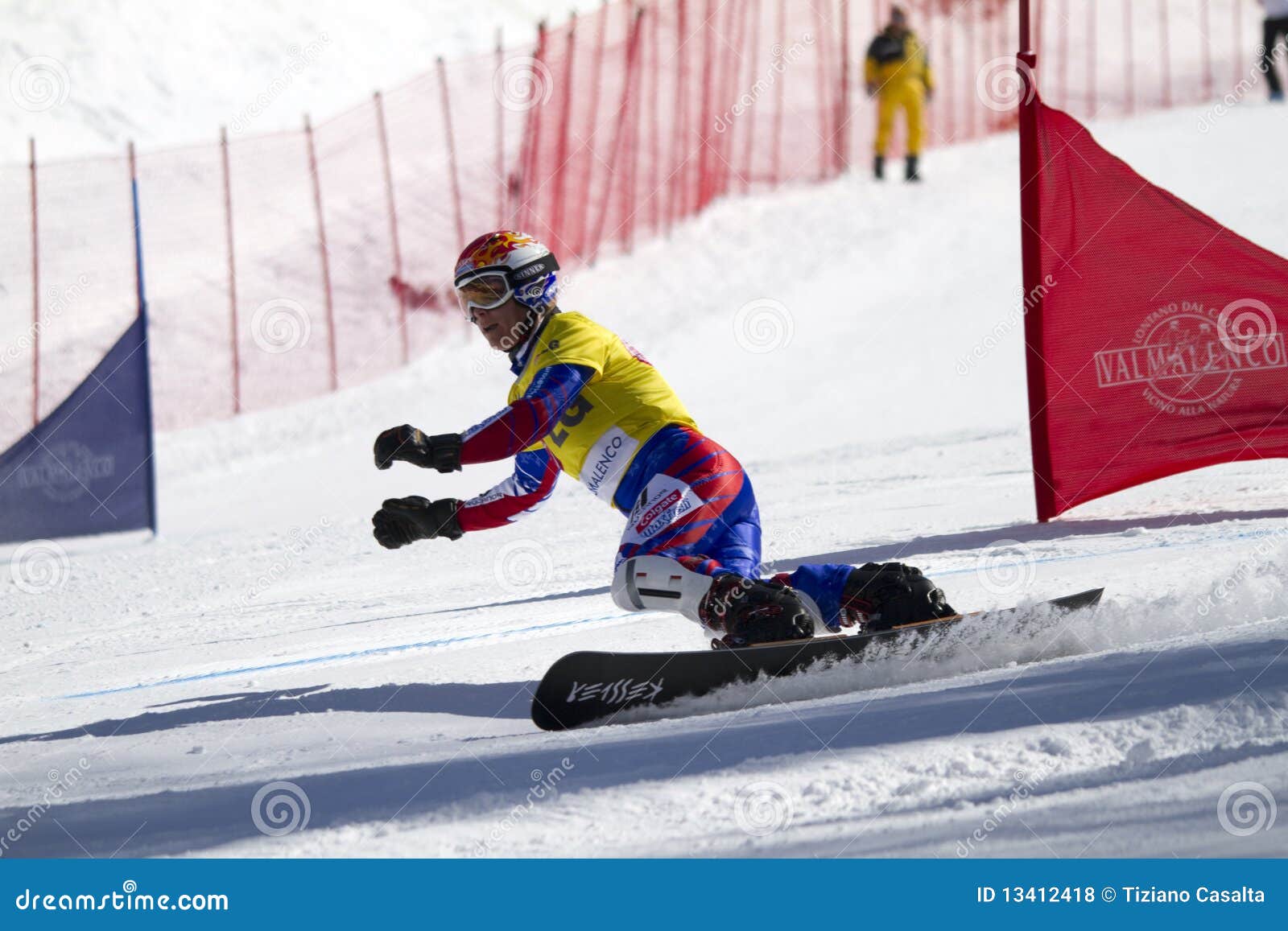 Snowboard Parallel Giant Slalom Editorial Stock Photo - Image of flight ...
