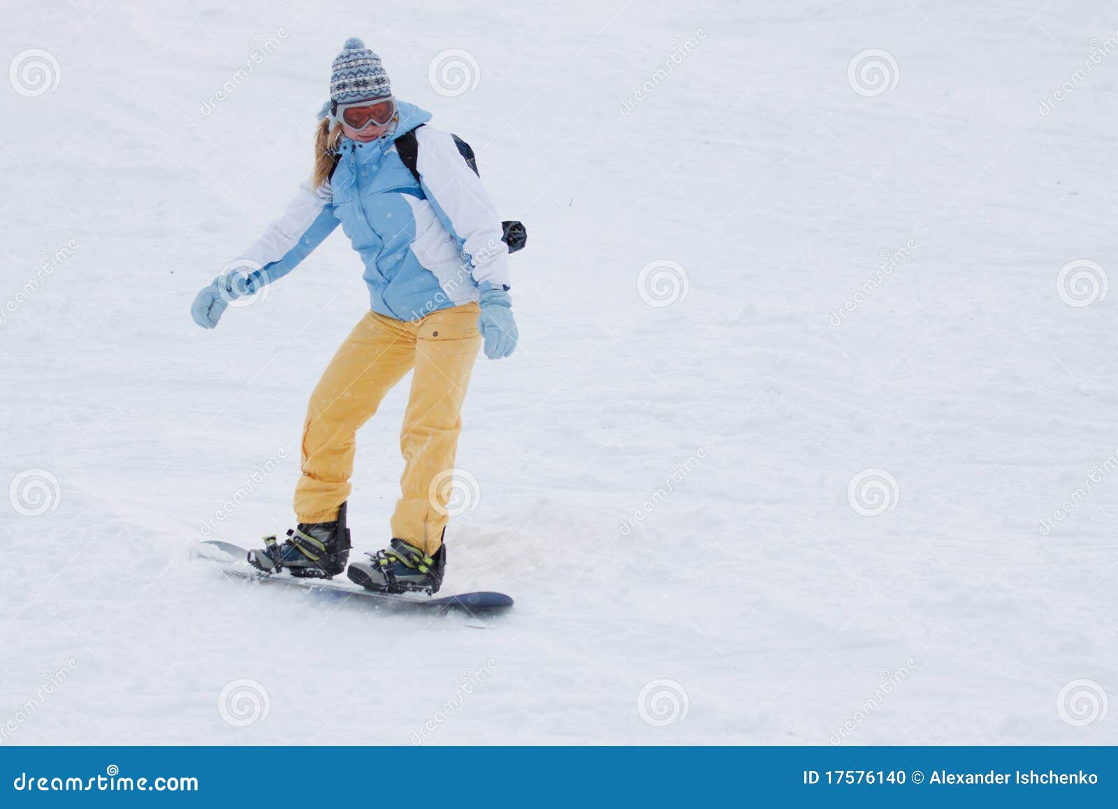 Snowboard ride. stock photo. Image of happy, outdoor - 17576140