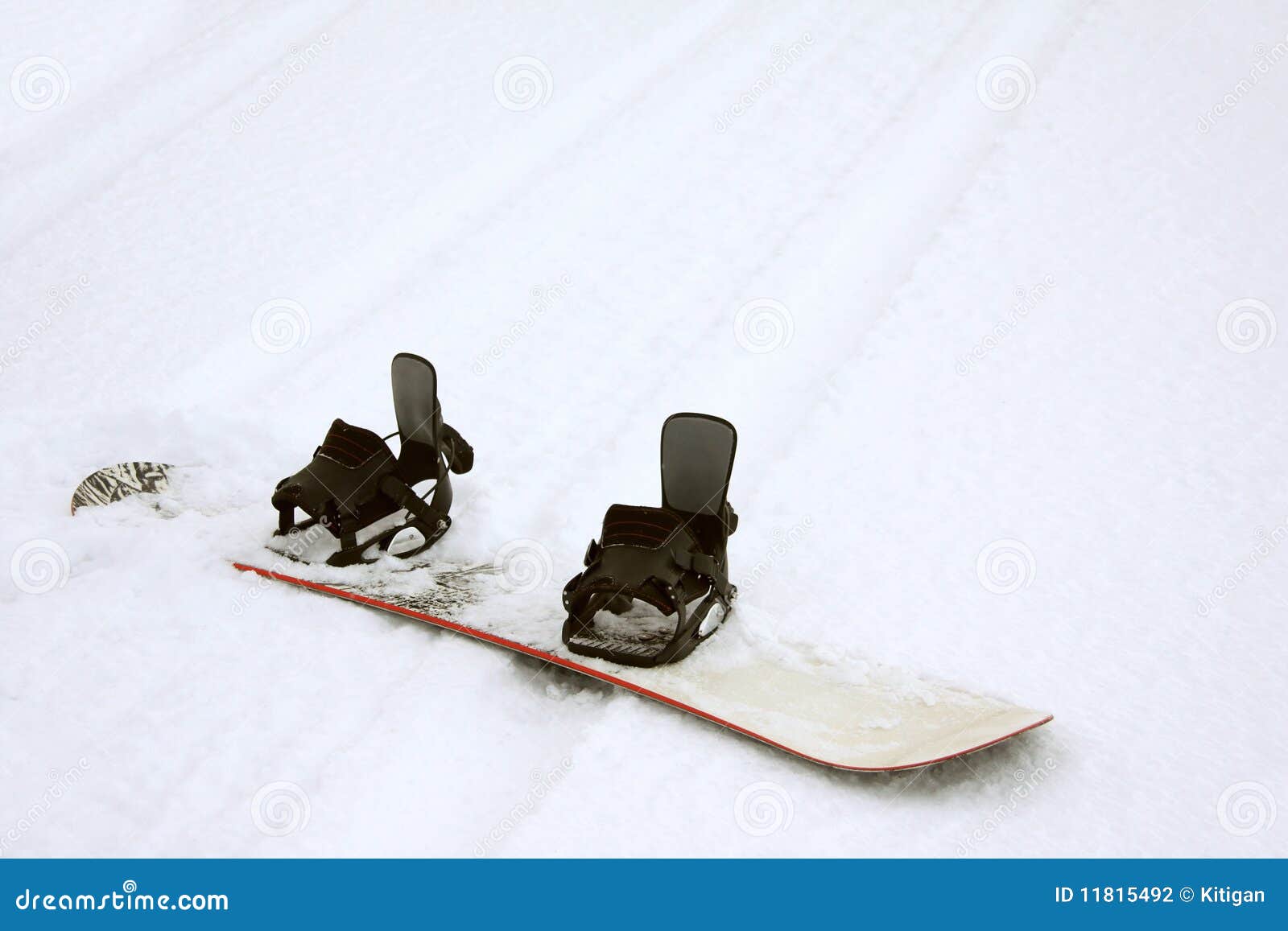 Snowboard on Ski Track stock photo. Image of stripe, path - 11815492