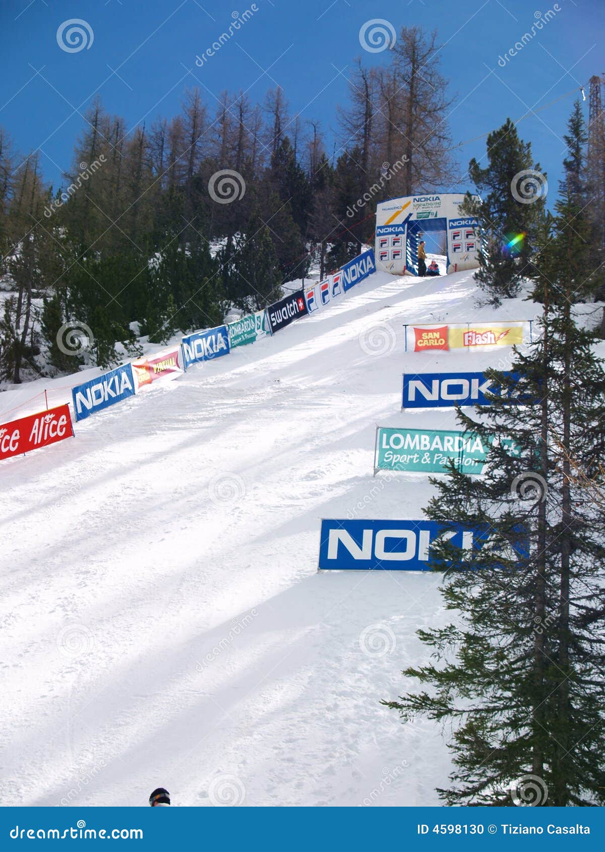 Snowboard track editorial image. Image of athlete, boarding - 4598130