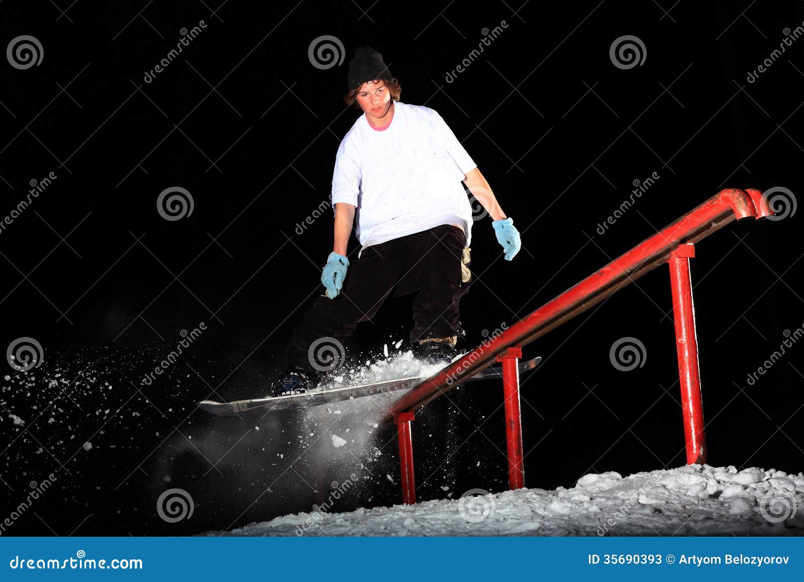 Snowboard stock image. Image of balancing, action, cool - 35690393