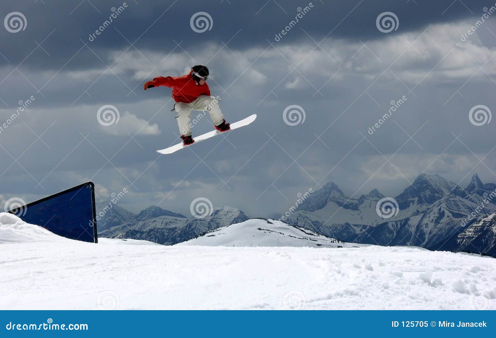 Snowboarder stock image. Image of flying, rocky, snowboard - 125705