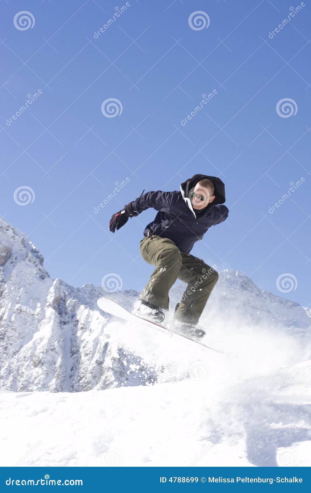 Snowboarder stock image. Image of snowboard, freeze, mountains - 4788699