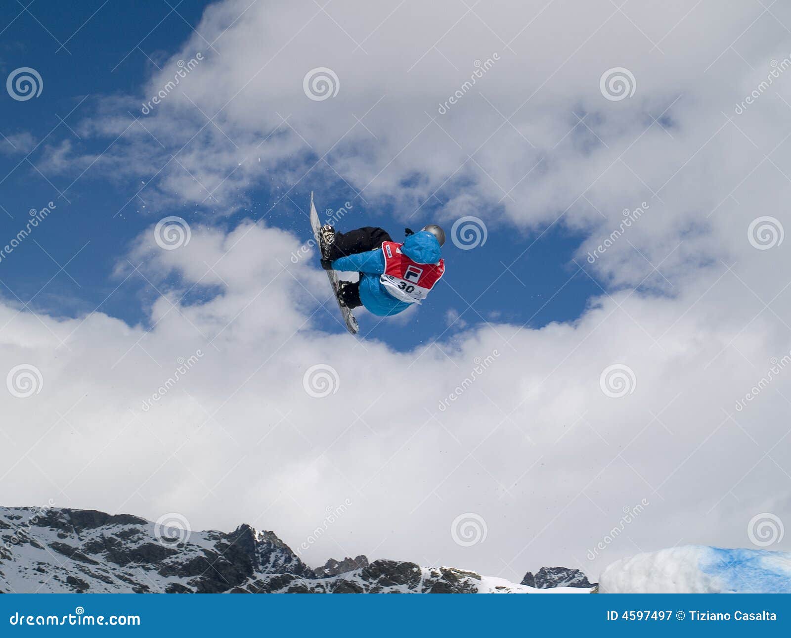 Snowboarder in the air editorial photography. Image of sunny - 4597497
