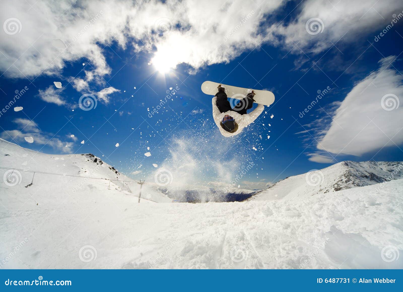 Snowboarder backflip stock image. Image of holiday, extreme - 6487731