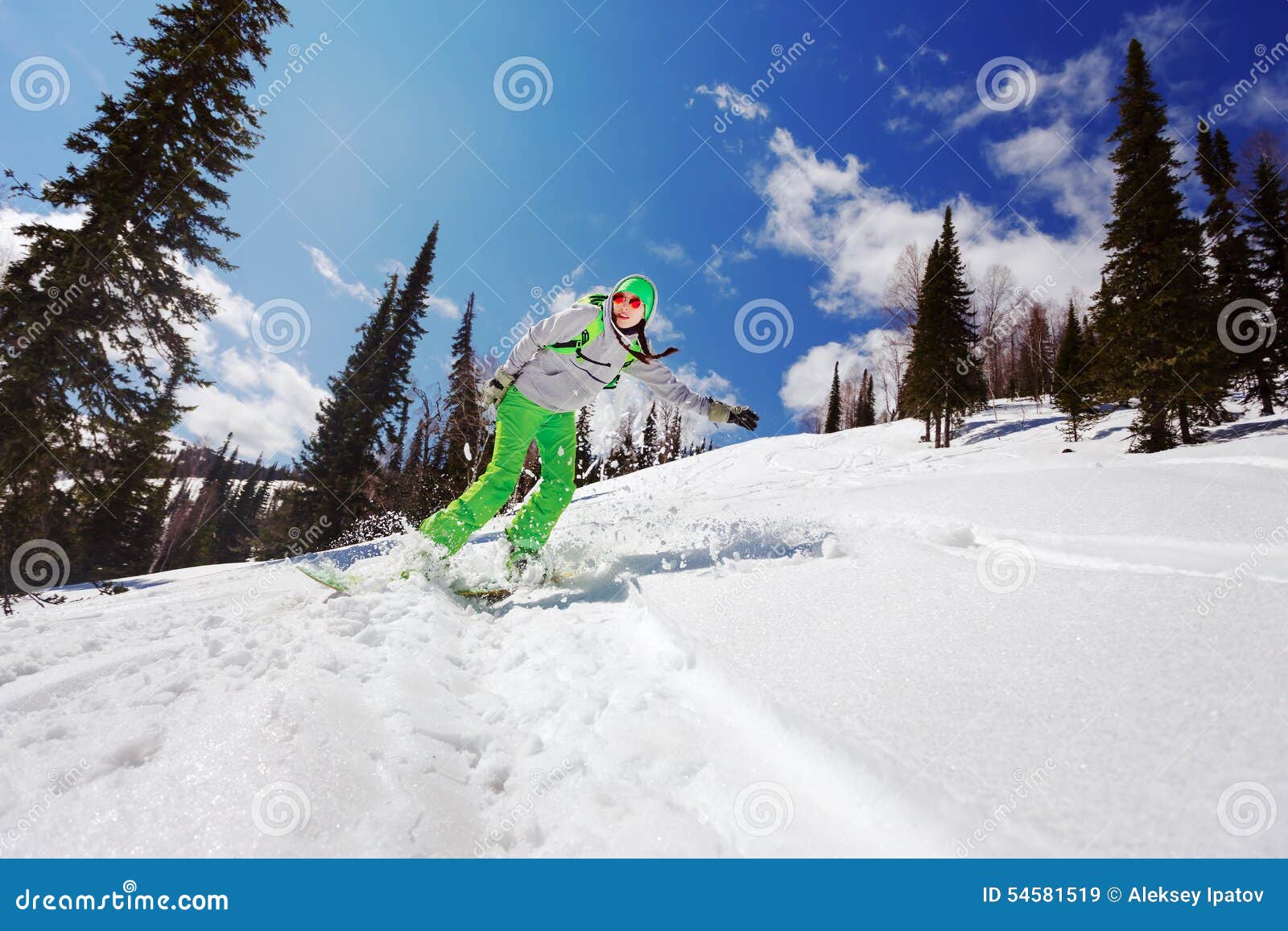 Snowboarder Doing a Toe Side Carve Stock Image - Image of snowboarding ...