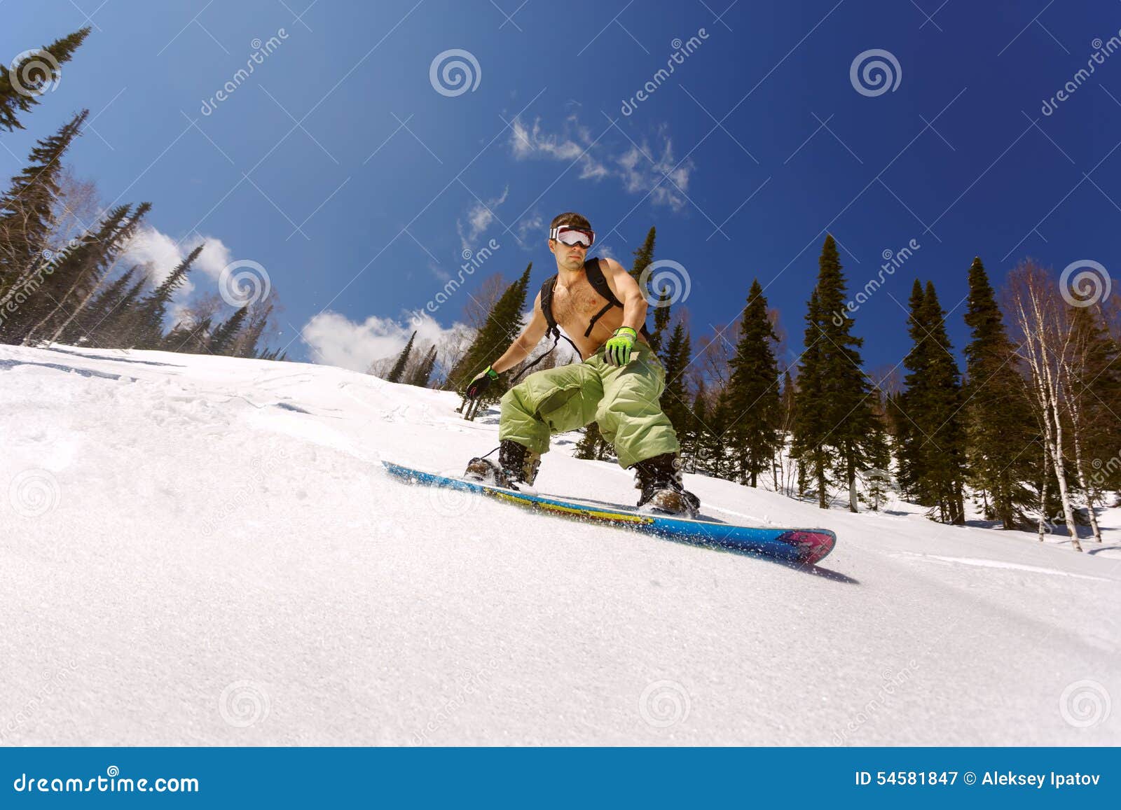 Snowboarder Doing a Toe Side Carve Stock Image - Image of resorts ...