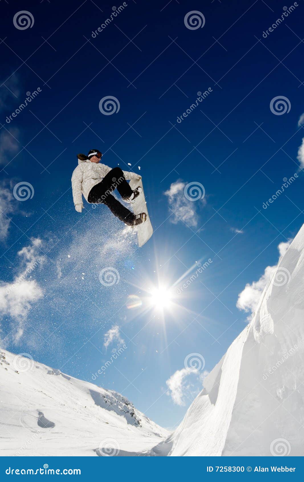 Snowboarder jump stock photo. Image of travel, snowboarding - 7258300