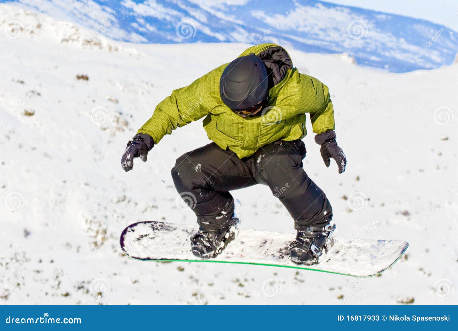 Snowboarder jumping stock image. Image of person, lifestyle - 16817933