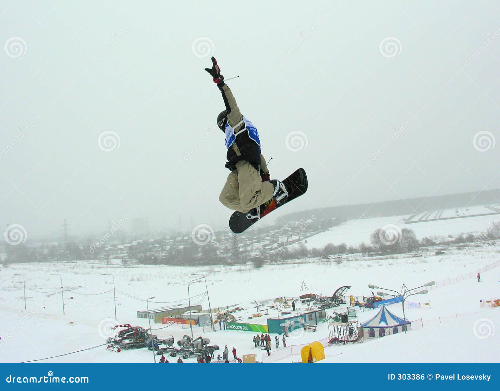 Snowboarder jumping stock photo. Image of speed, snow, season - 303386