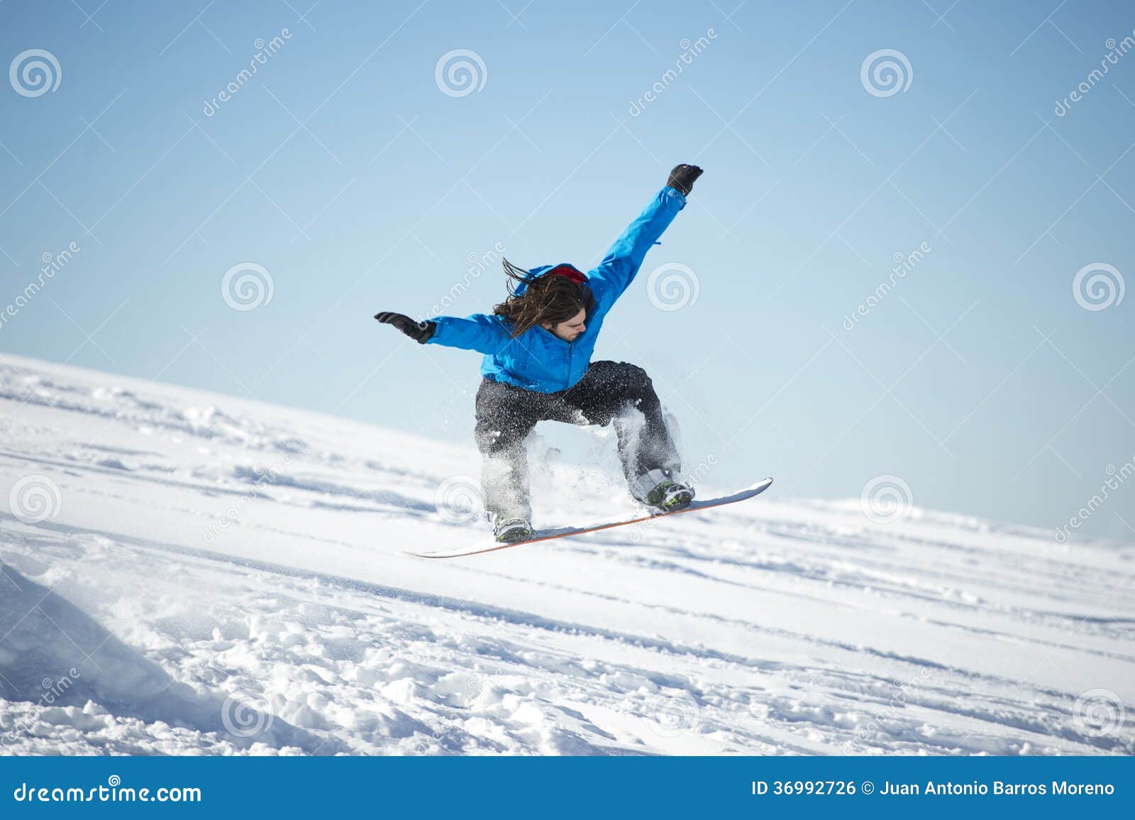 Snowboarder jumping stock photo. Image of jumping, freestyle - 36992726