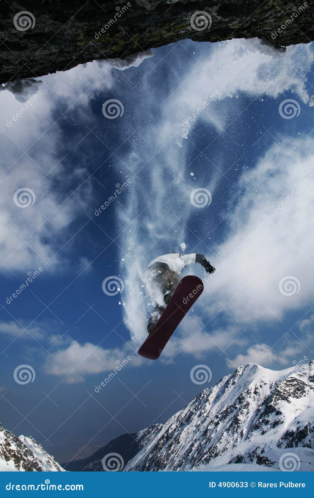 Snowboarder jumping stock image. Image of peak, outdoor - 4900633