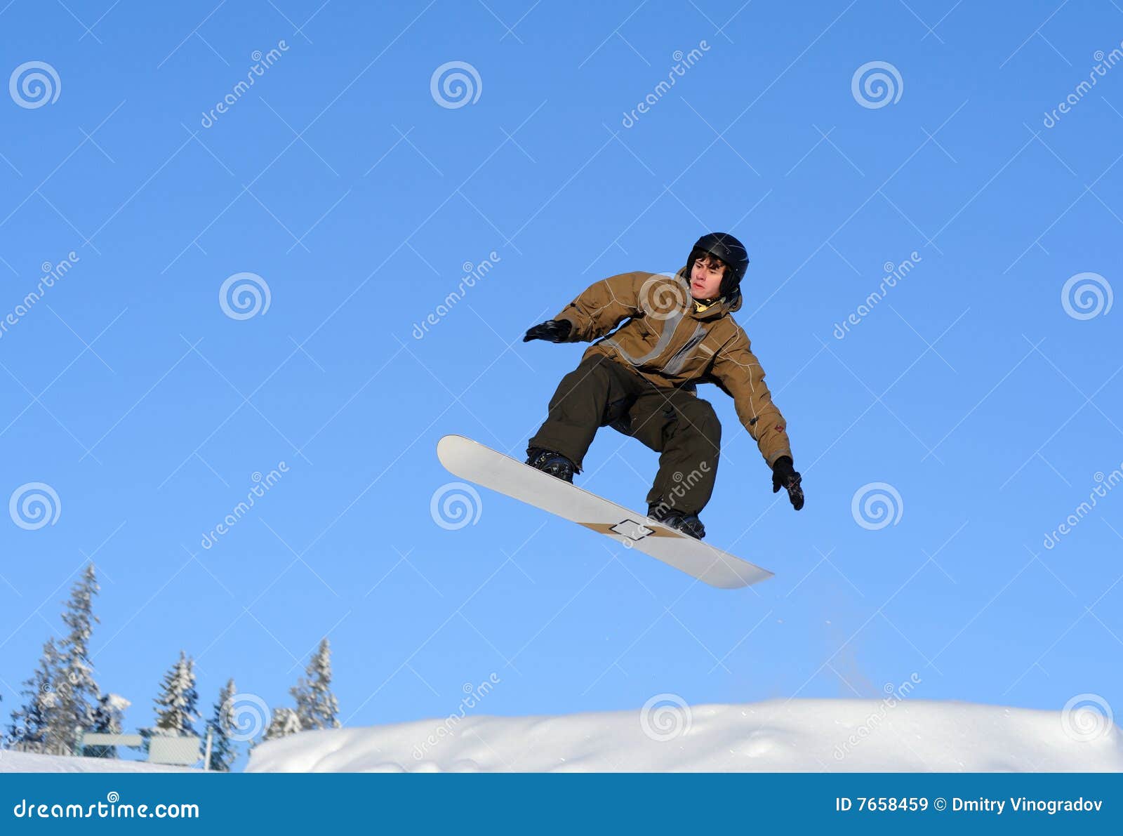 Snowboarder jumping stock image. Image of blue, lifestyle - 7658459