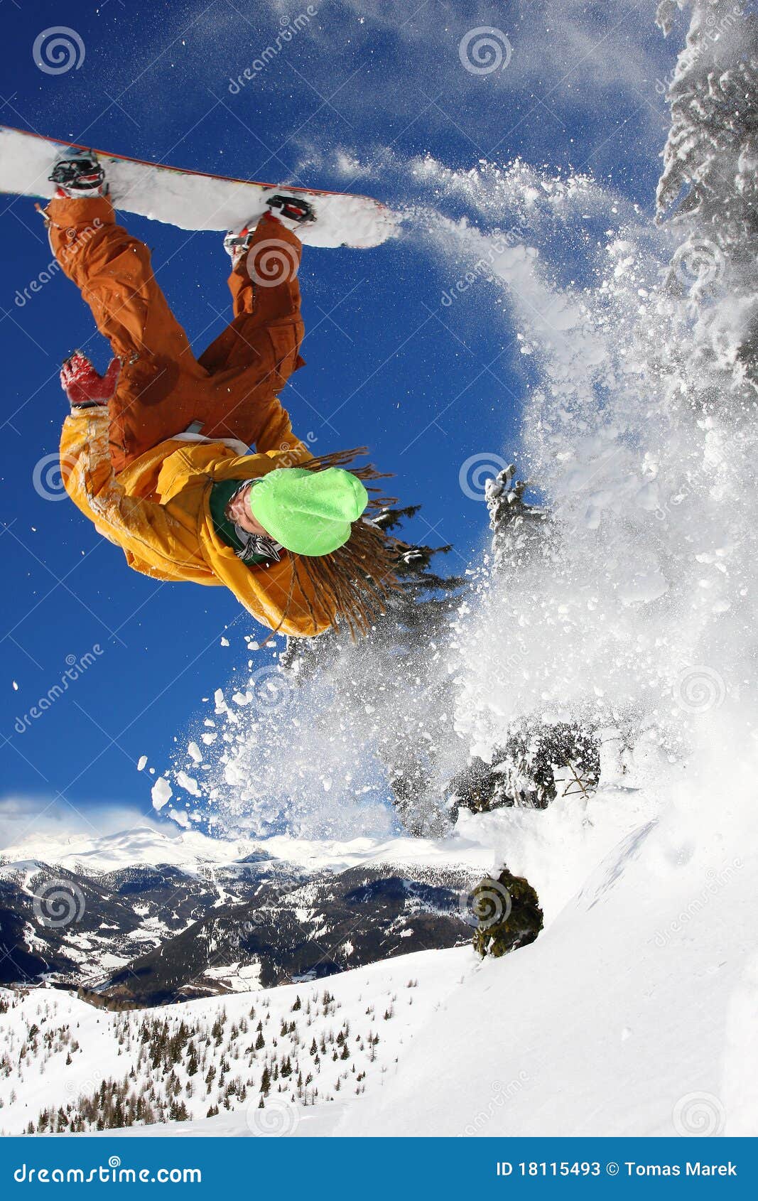 Snowboarder Jumping Against Sun Stock Image - Image of energy ...