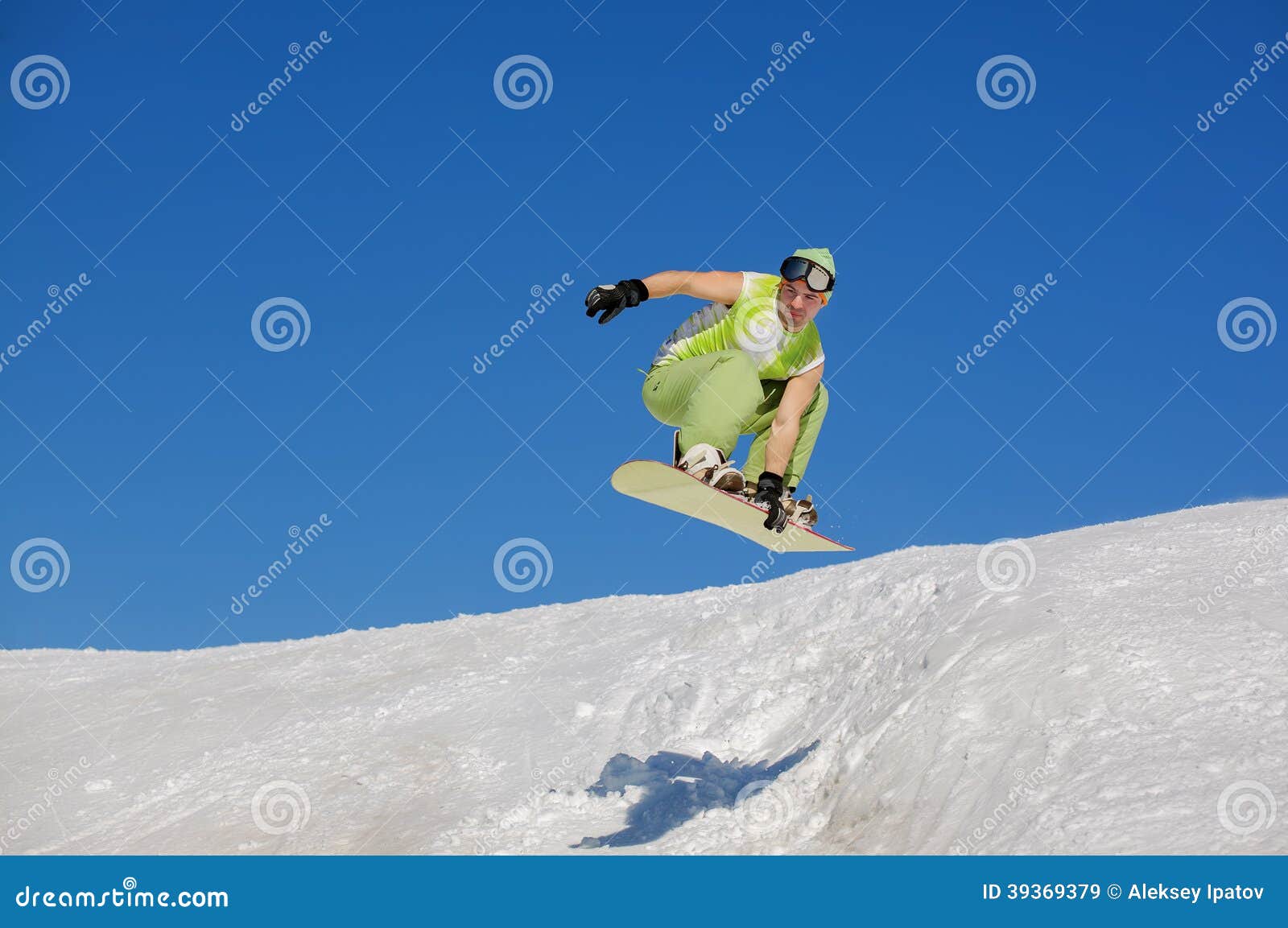 Snowboarder jumping stock image. Image of outdoor, adventure - 39369379