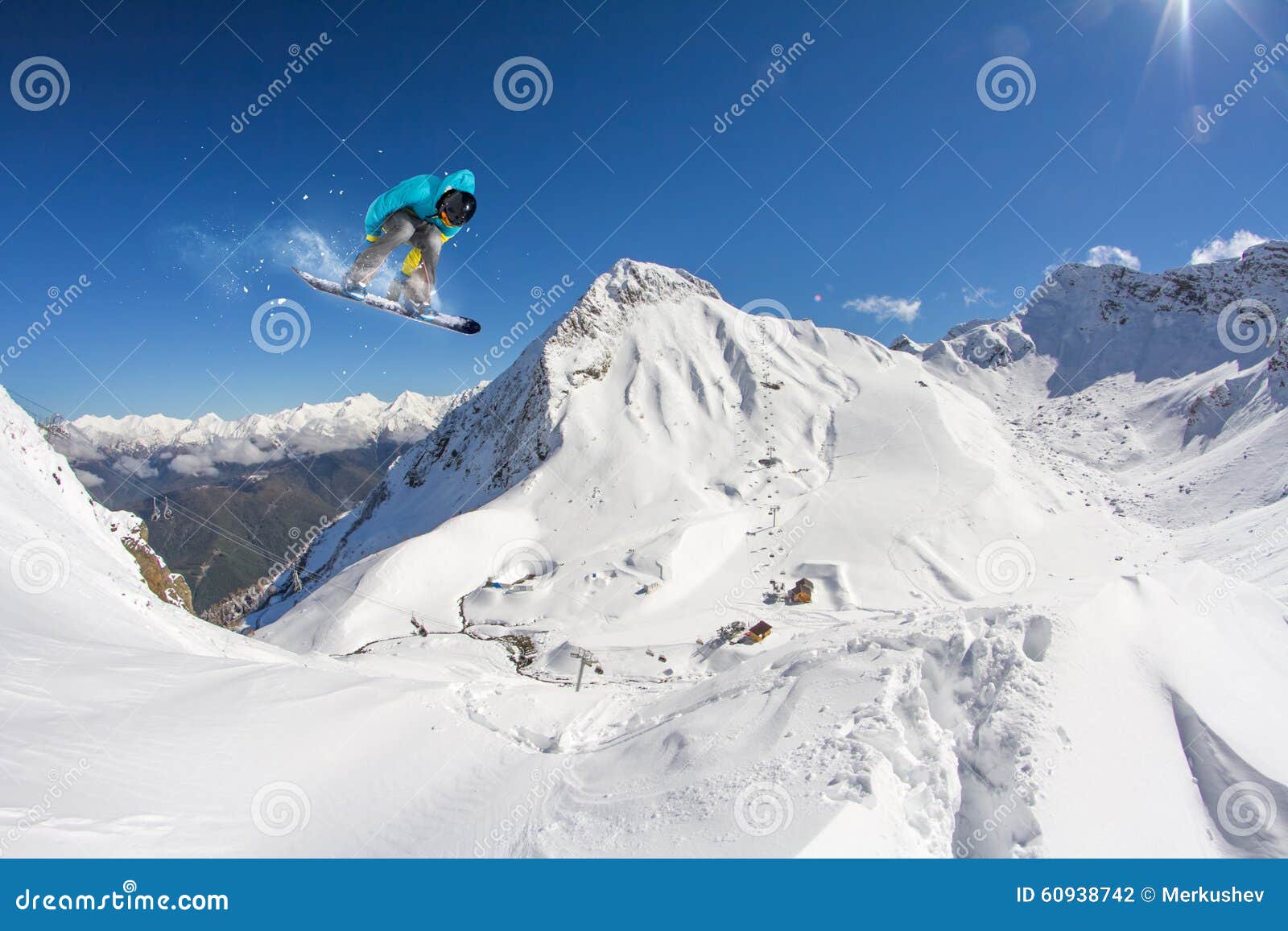 Snowboarder Jumps in Snow Park Editorial Photography - Image of extreme ...