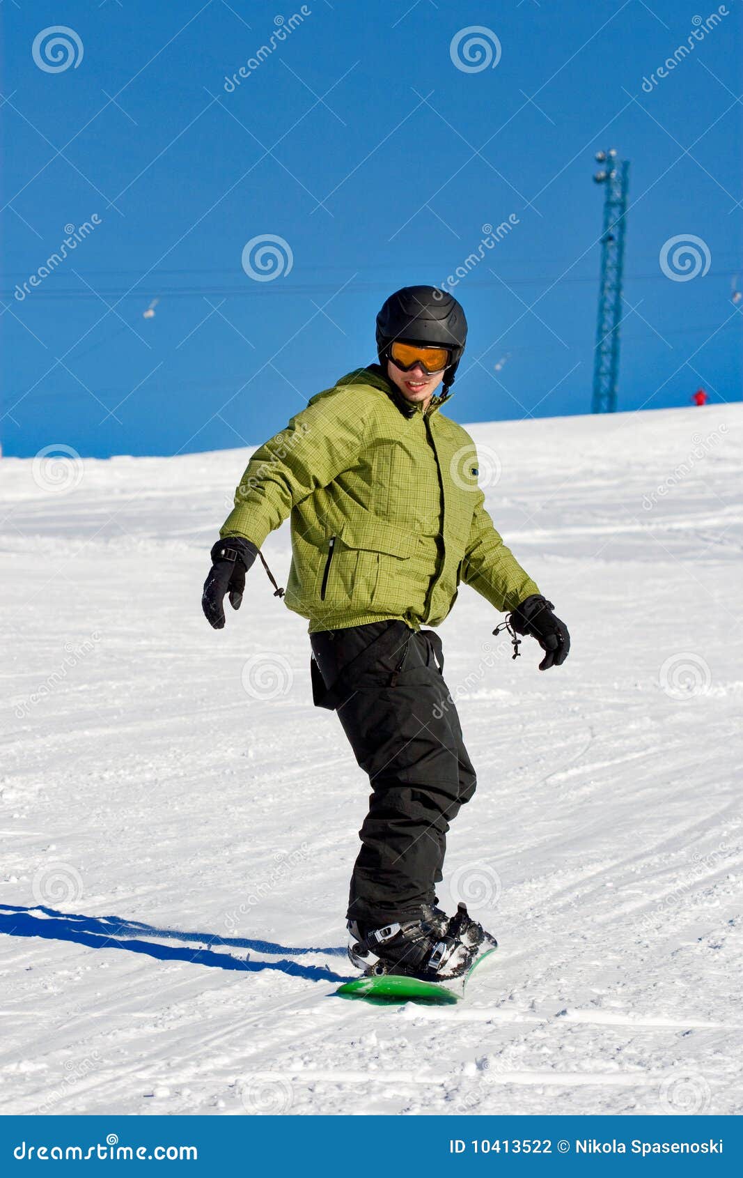 Snowboarder portrait stock photo. Image of recreation - 10413522