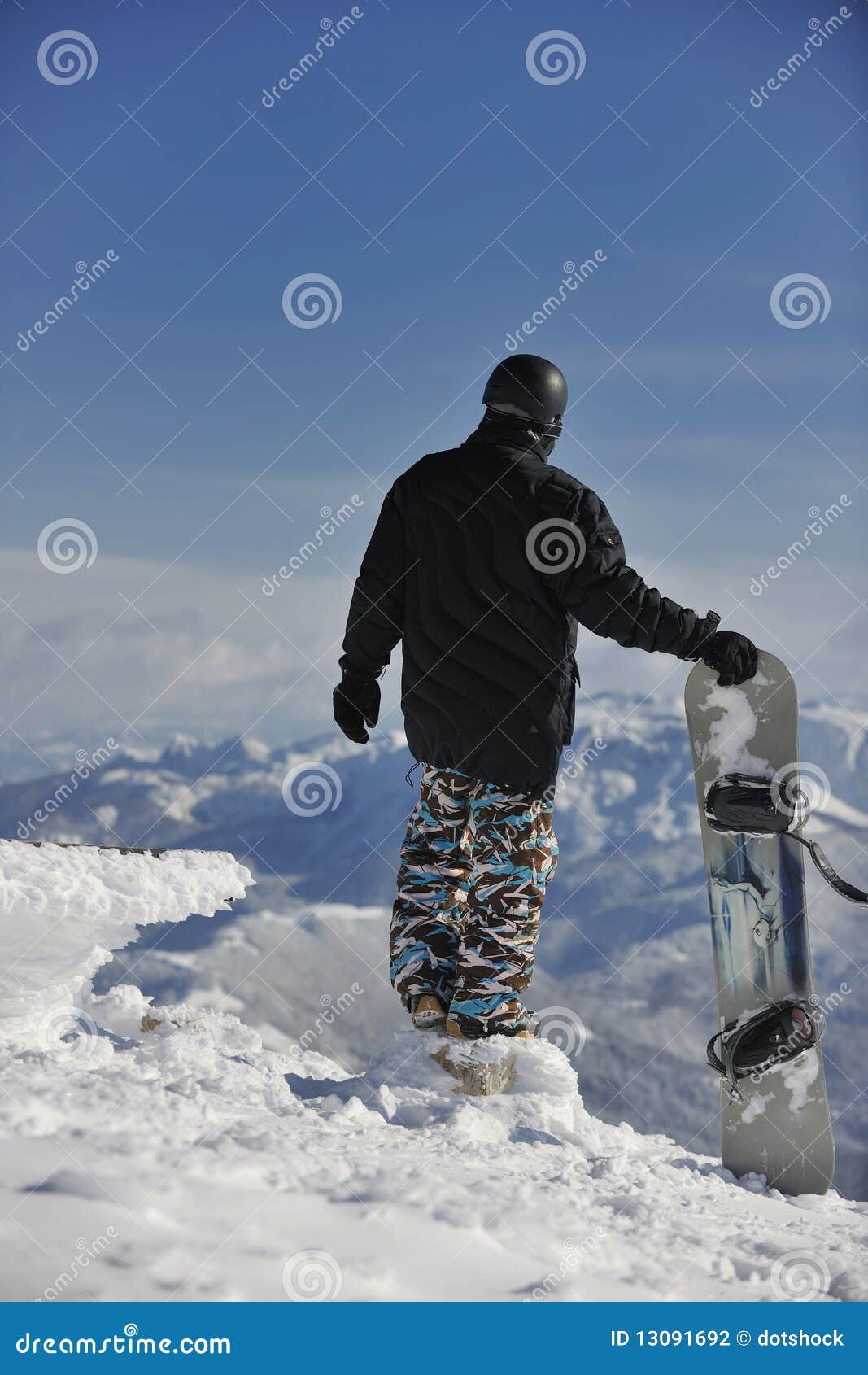 Snowboarder portrait stock photo. Image of active, adventure - 13091692