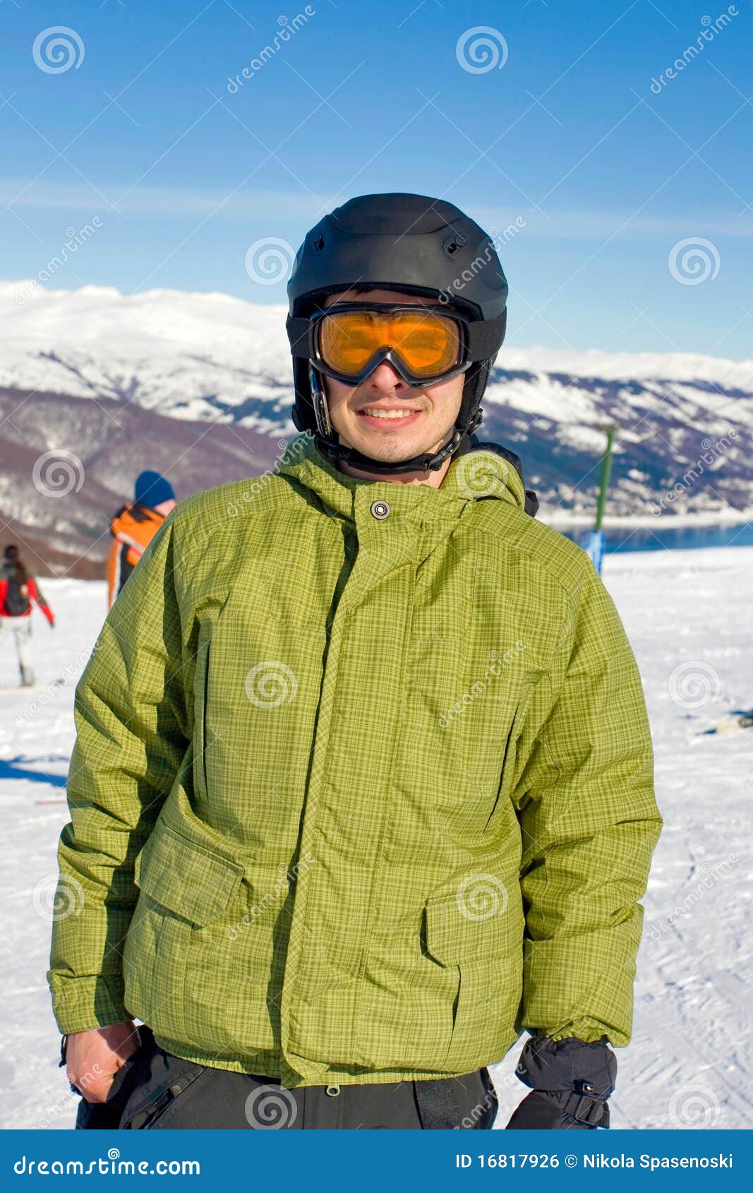 Snowboarder portrait stock photo. Image of gloves, outdoor - 16817926