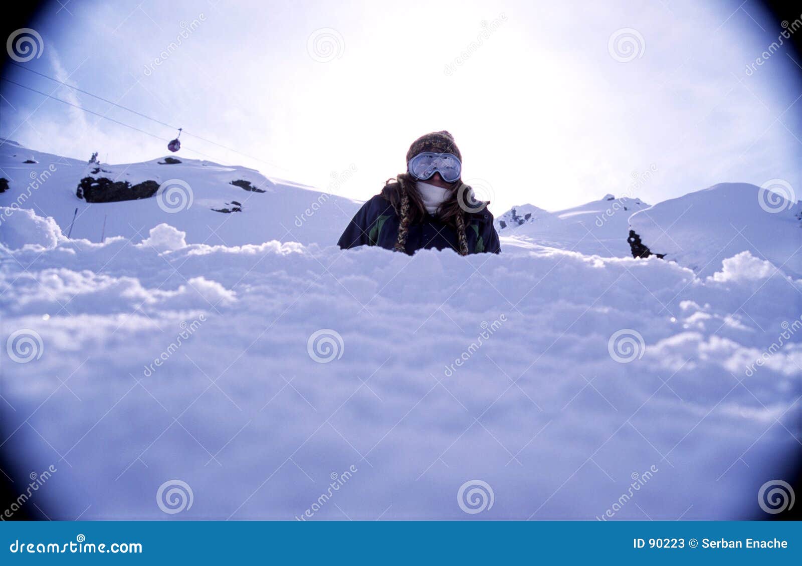 Snowboarder portrait 2 stock image. Image of slope, vignetting - 90223