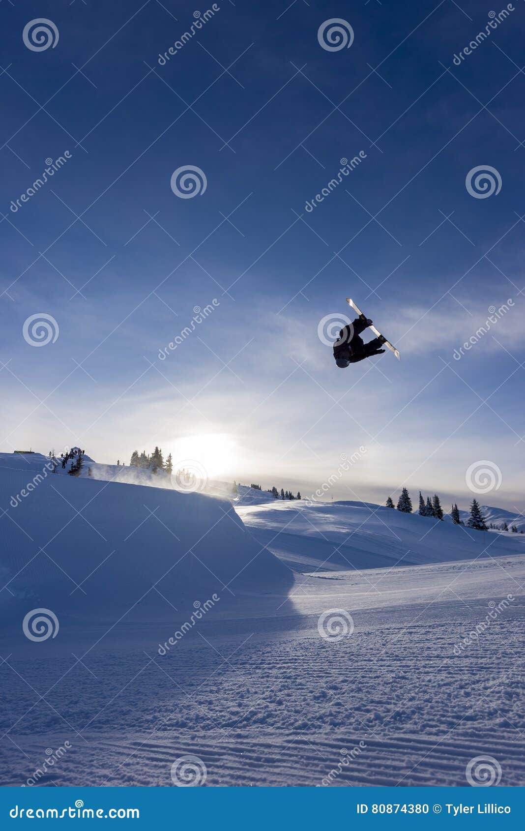 Snowboarder Spinning Doing a Grab in the Air Stock Photo - Image of ...