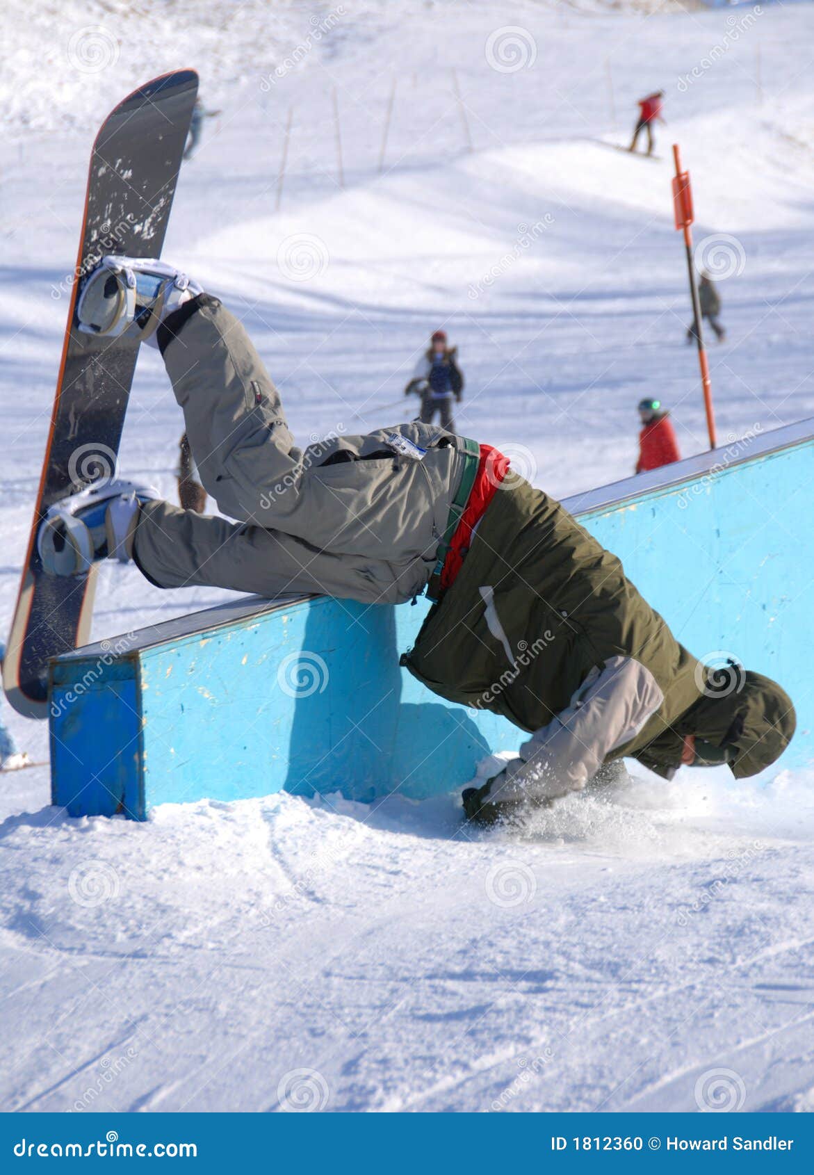 Snowboarder wipeout stock photo. Image of headfirst, tumble - 1812360
