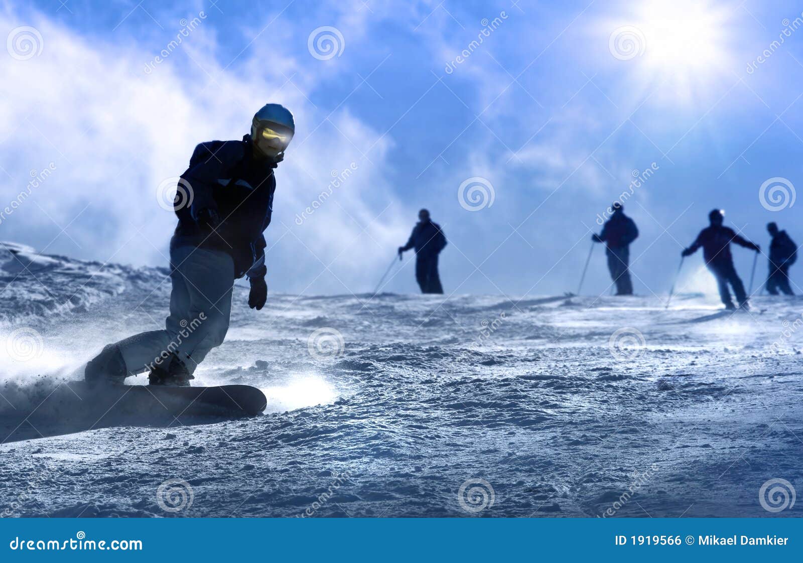 Snowboarding stock photo. Image of snowboarder, suite - 1919566