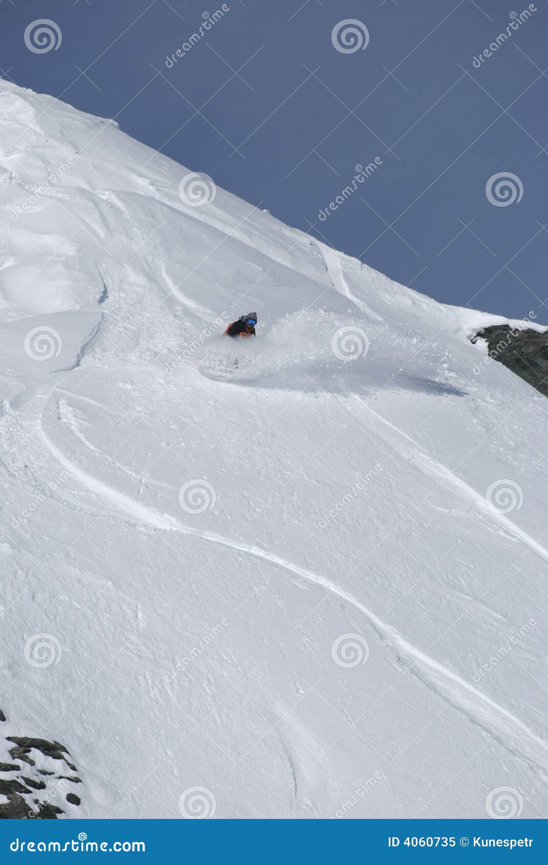 Snowboarding stock image. Image of downhill, snow, cold - 4060735