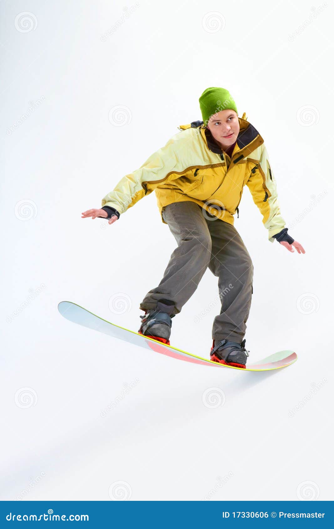 Snowboarding man stock photo. Image of active, jump, person - 17330606