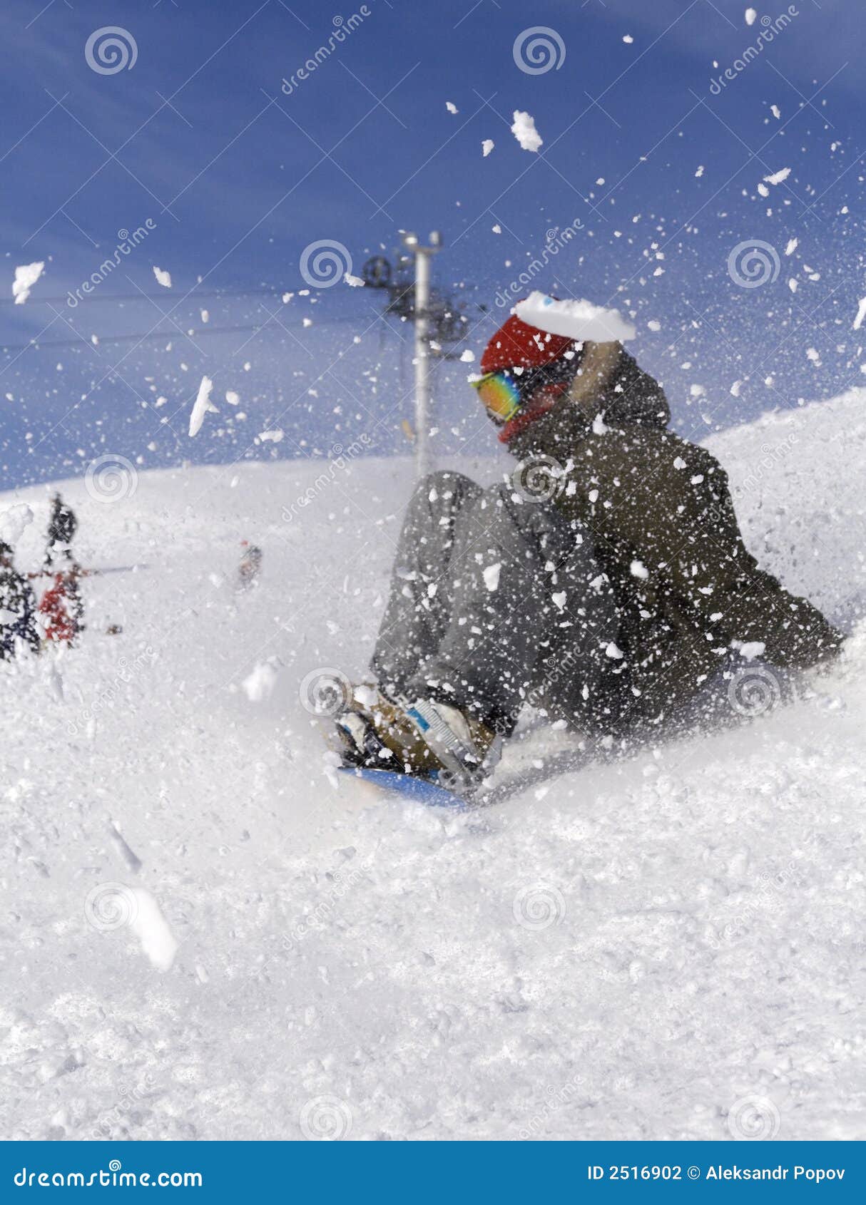 Snowboarding on the Mountain Stock Photo - Image of ride, teenager: 2516902
