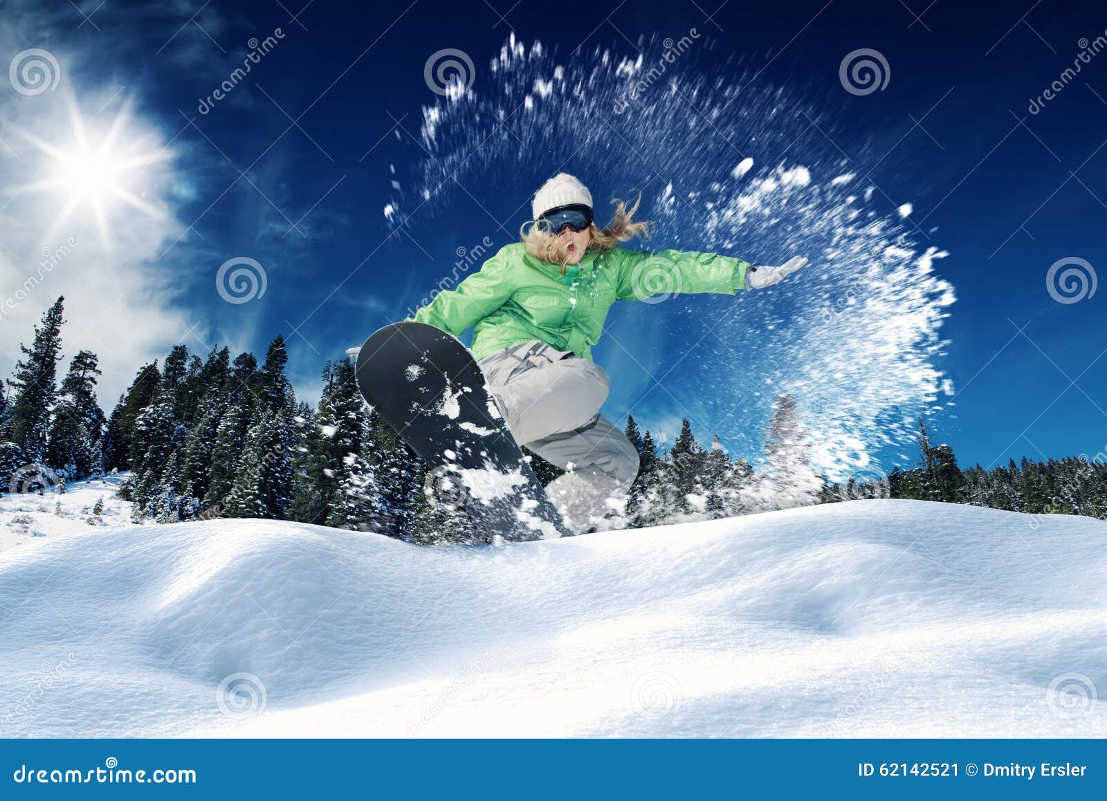 Snowboarding stock image. Image of goggles, balance, aspen - 62142521
