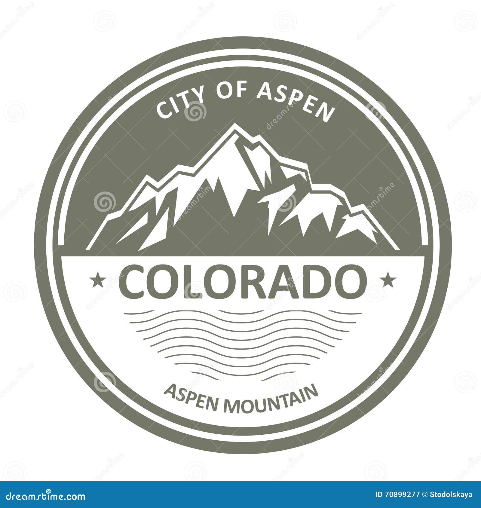 Colorado Mountain Logo, Mountain Simple Logo, Landscape Logo Vector ...