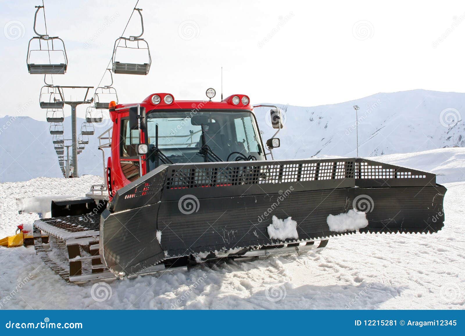 Snowcat stock image. Image of grooming, industry, machine - 12215281