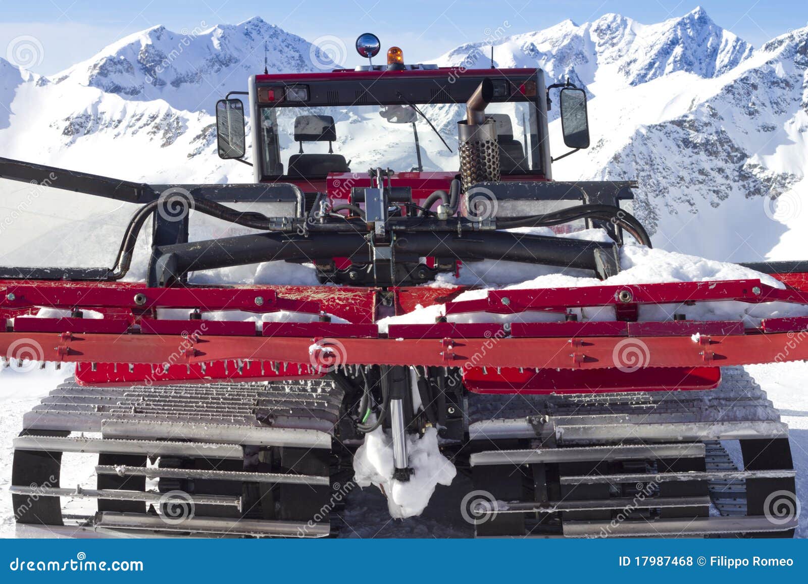 Snowcat stock photo. Image of snow, mountain, groomer - 17987468