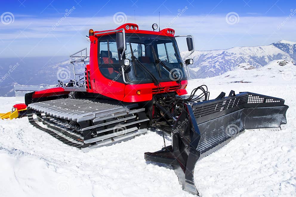 Snowcat stock image. Image of equipment, mountain, snowcat - 27560023