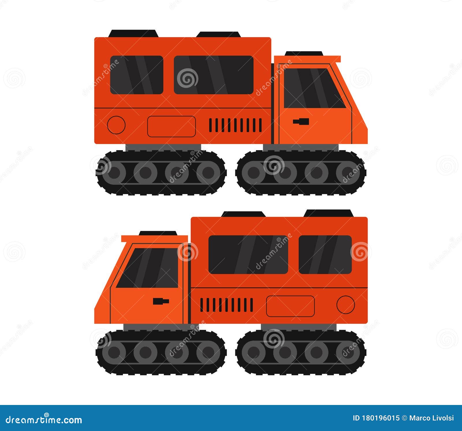 Snowcat Icon Illustrated In Vector On White Background Stock ...