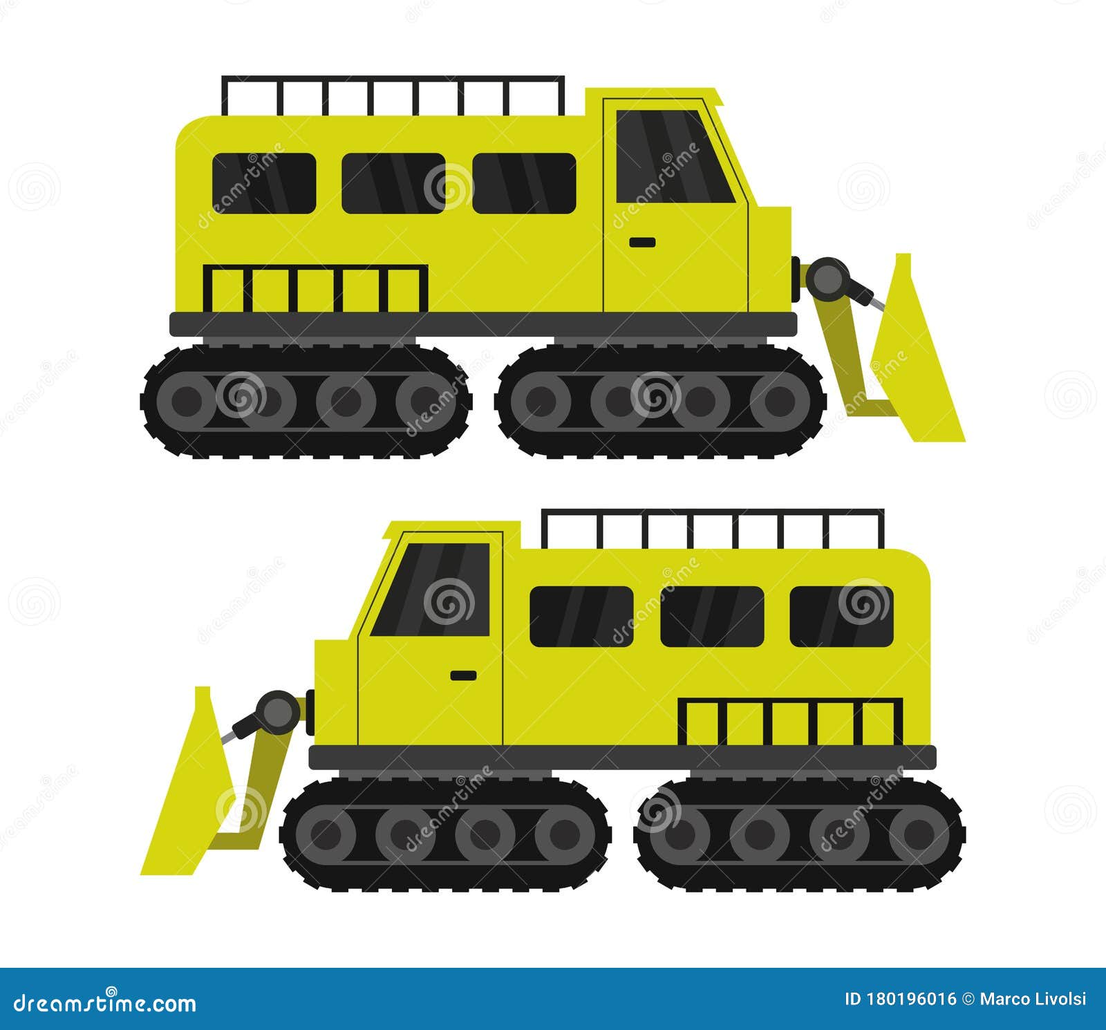 Snowcat Icon Illustrated In Vector On White Background Stock ...