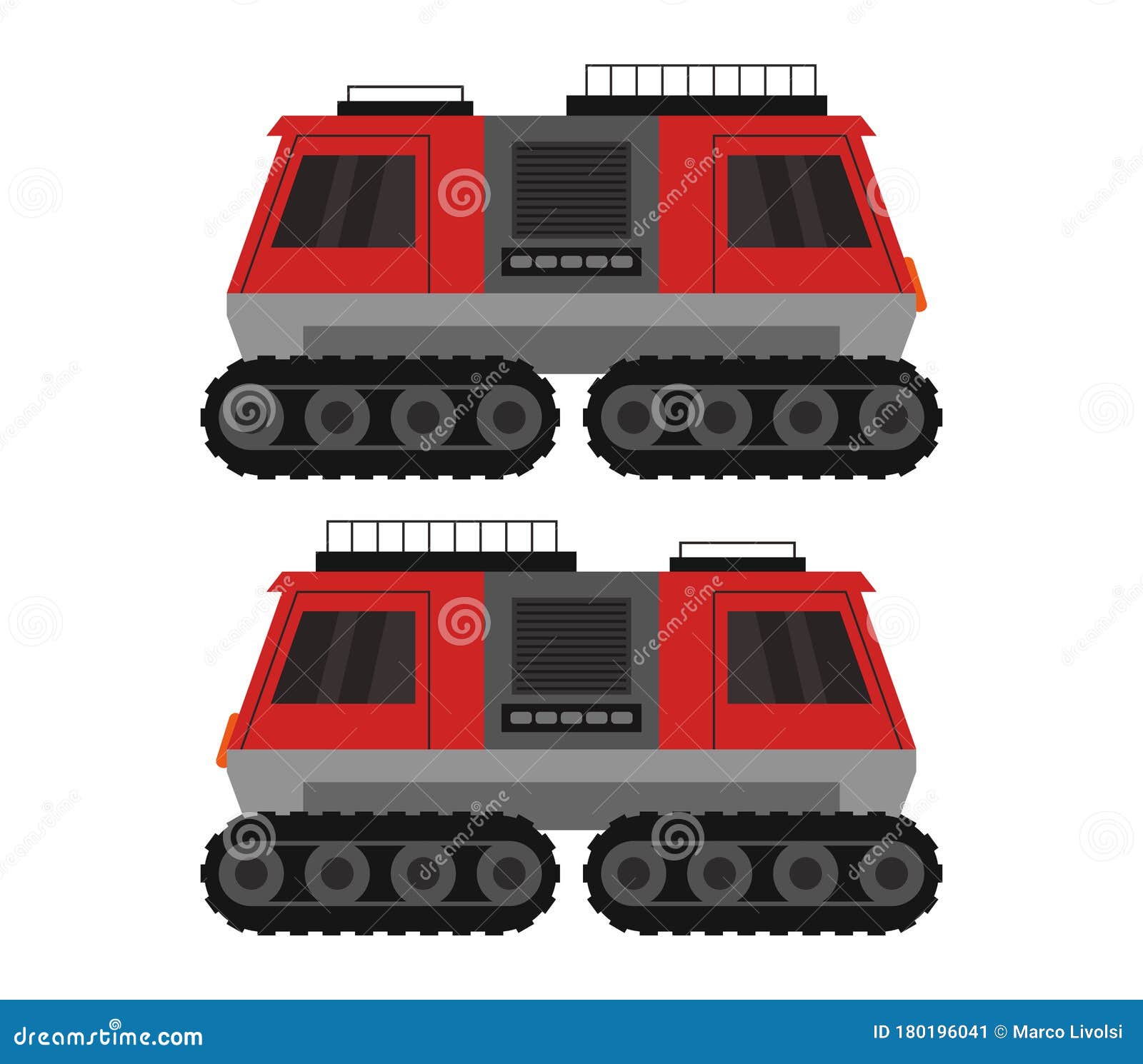 Snowcat Icon Illustrated In Vector On White Background Stock ...