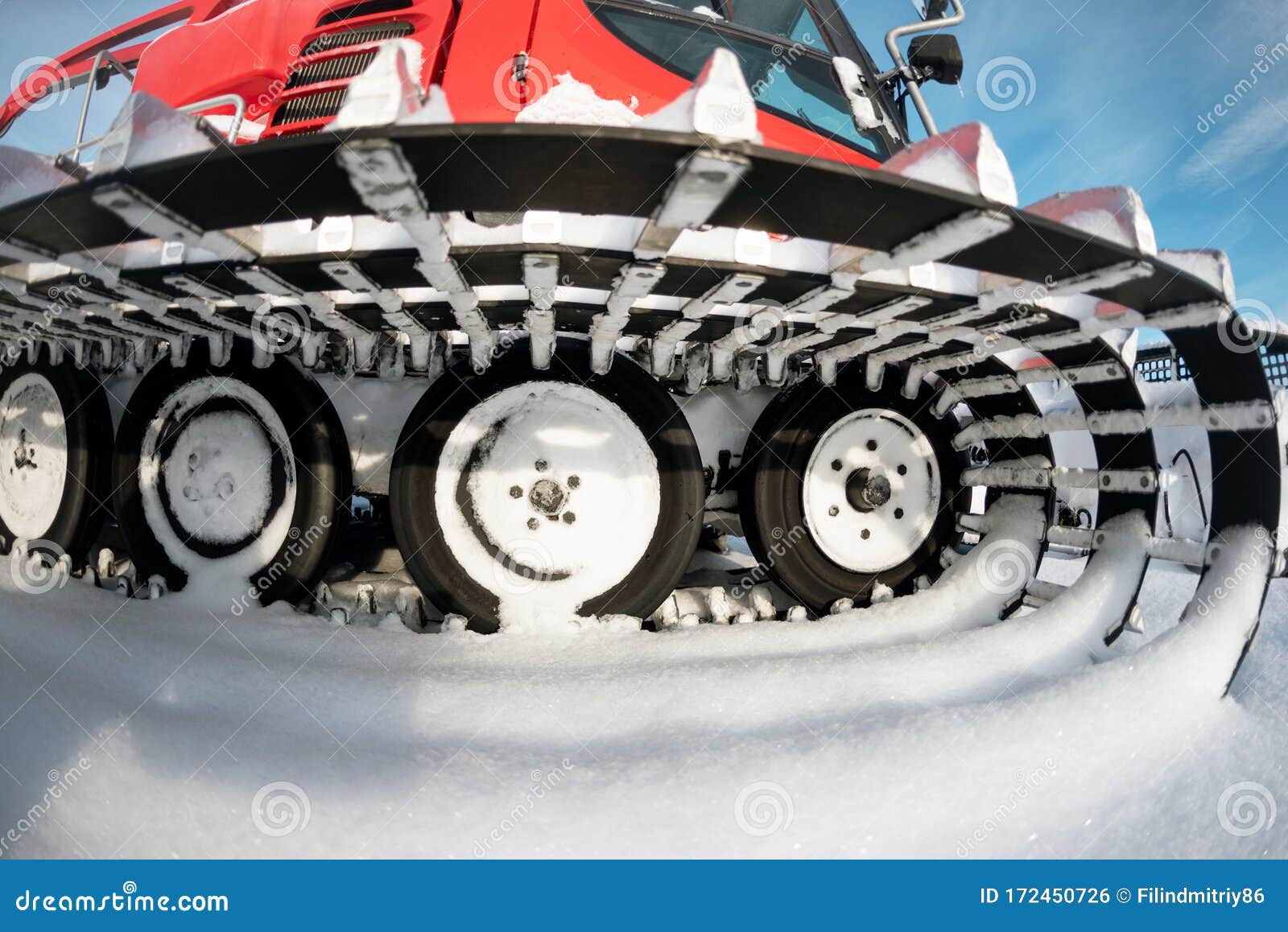 Snowcat stock photo. Image of working, work, snow, vehicle - 172450726