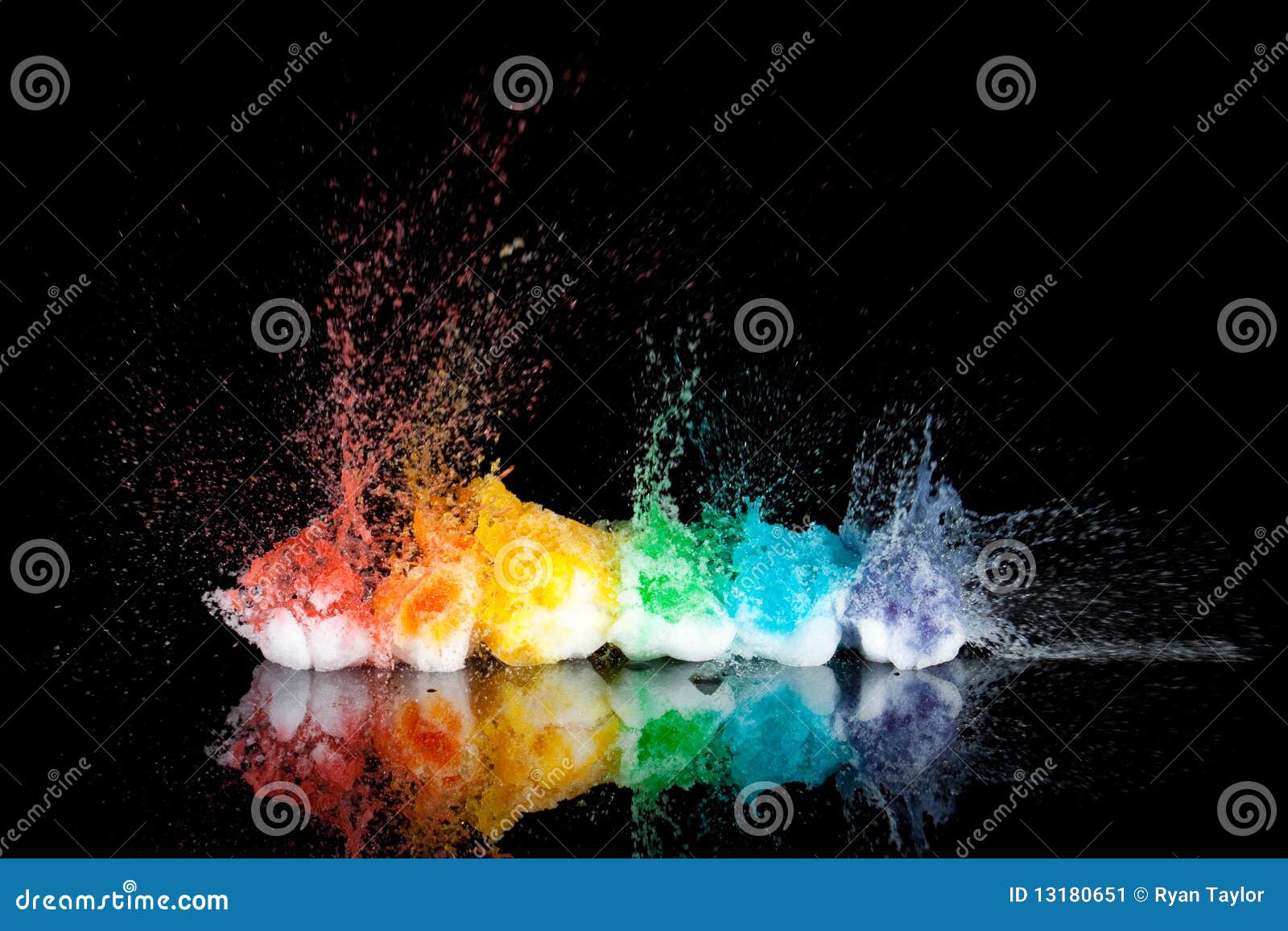 Snowcone Explosion stock image. Image of plexiglas, pellet - 13180651
